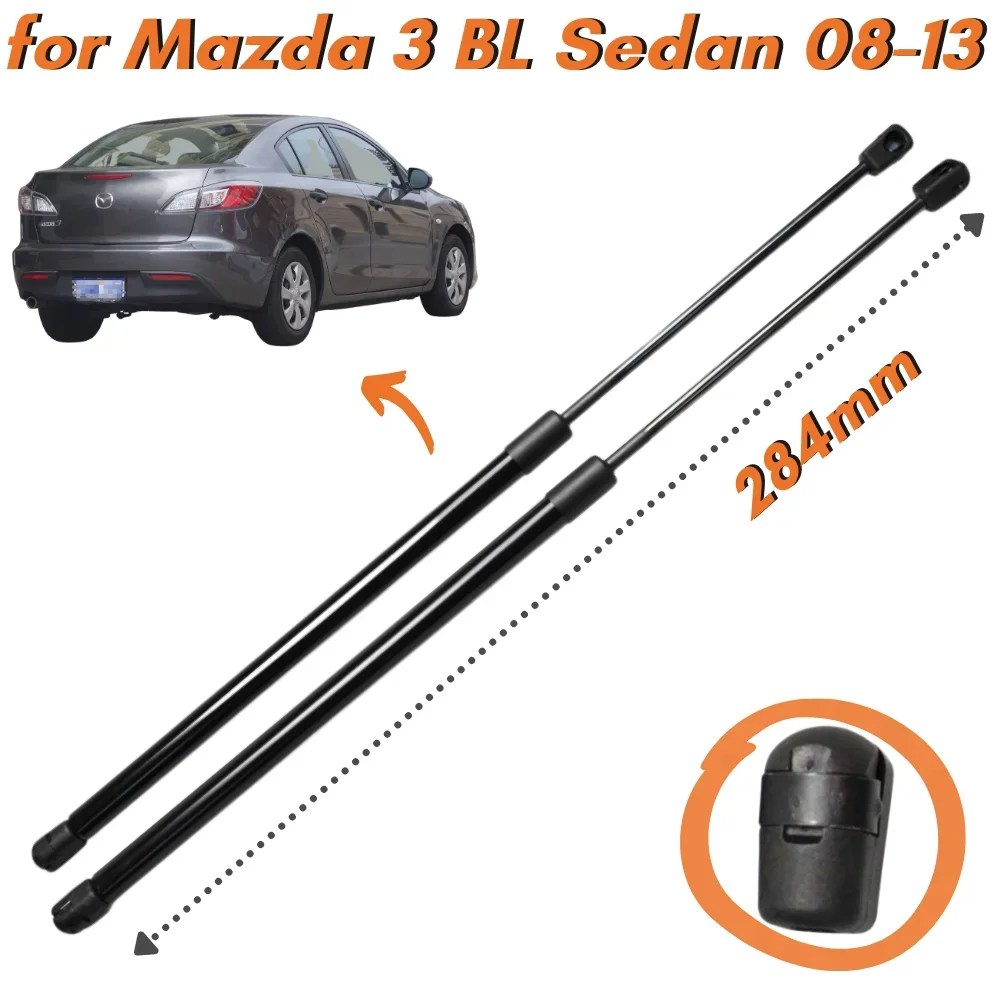 Qty(2) Carbon Fiber Trunk Struts for Mazda 3 BL Axela Sedan 2008-2013 ...