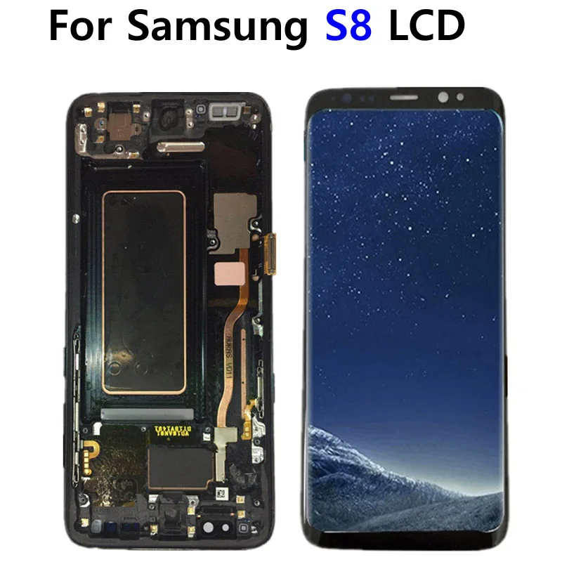 Display original para samsung galaxy s8 g950 g950f s8 mais g955 g955f ...