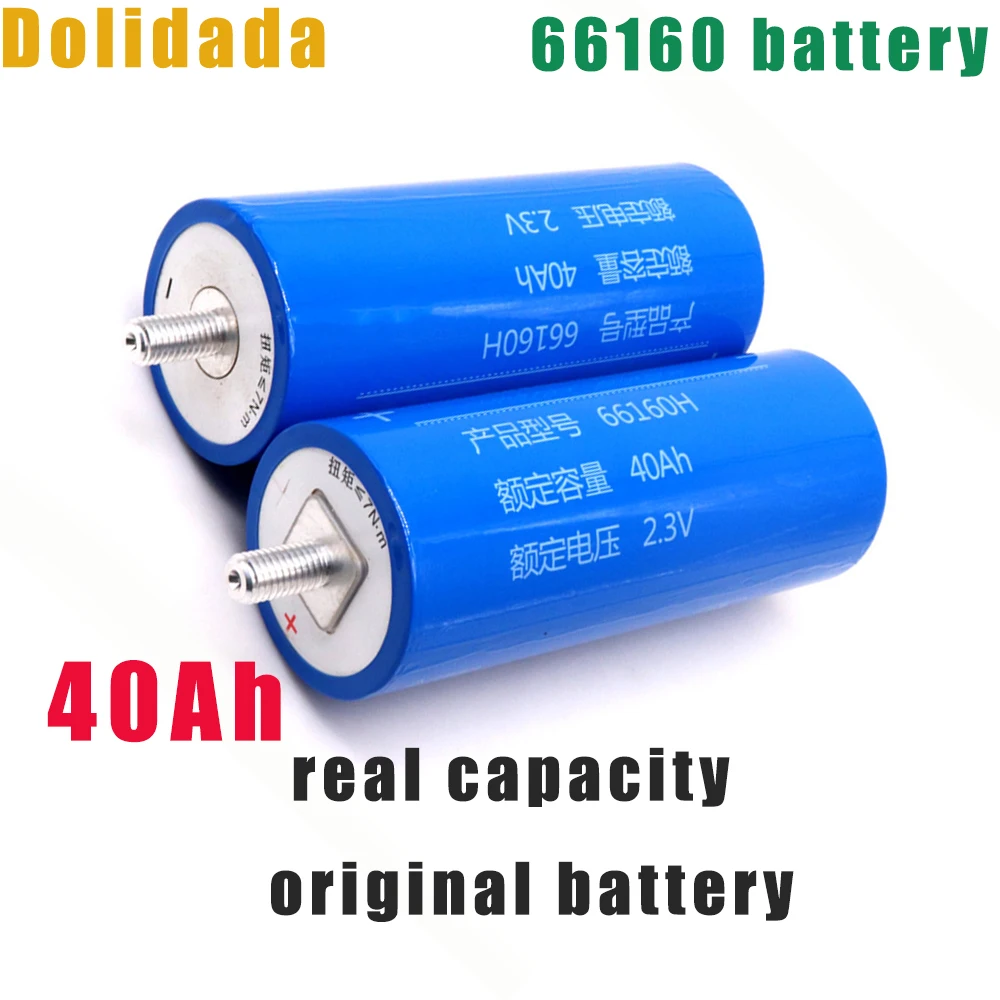 New Lto66160h 2.3v 40ah Cylindrical Lithium Ion Battery Titanium Oxide ...