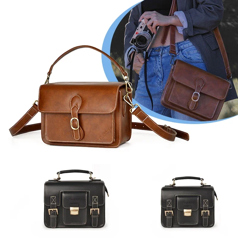 Leather-New-Camera-Bag-Micro-Single-Messenger-Bags-Waterproof-Shoulder ...