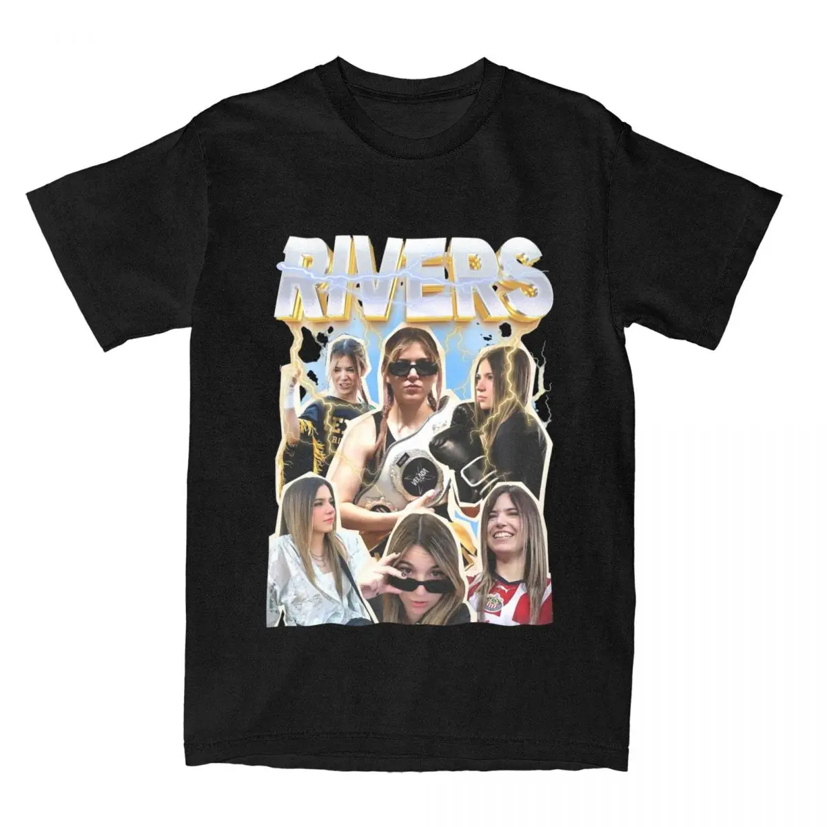 Rivers-GG-camisa-con-estampado-gr-fico-para-hombre-y-mujer-camisa ...