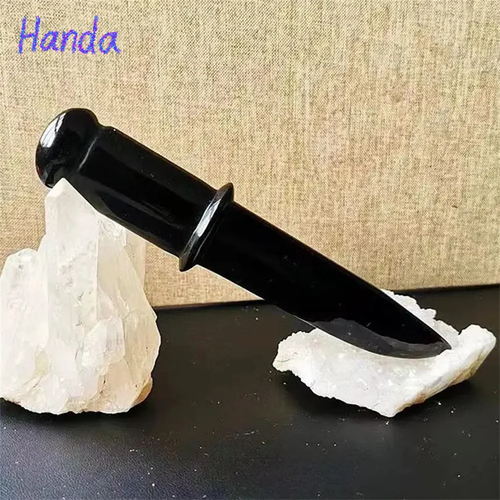 Natural-obsidian-dagger-self-defense-decoration-craft-Protection-stone ...