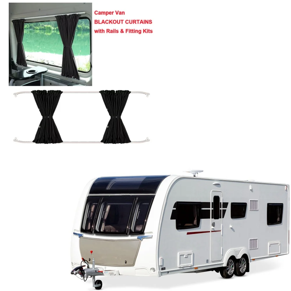 Universal RV Curtain With 140cm Straight Rails Privacy Protection ...