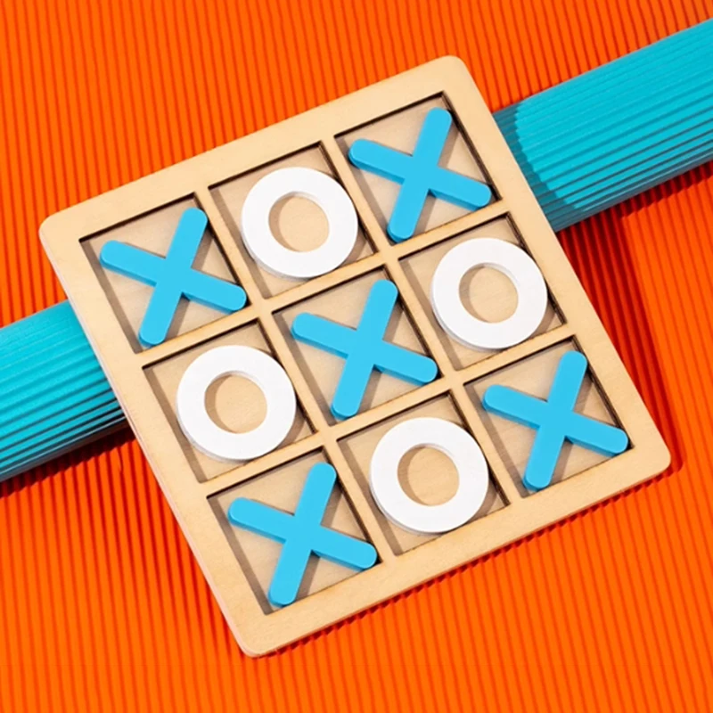 Wooden-Xo-Triple-Cross-Chess-Children-S-Parent-Child-Interactive ...