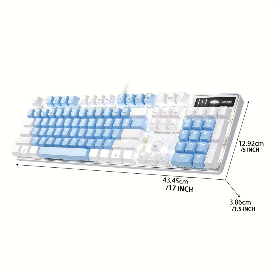 MageGee Mechanical Keyboard Blue Switches MageGee Mechanical Gaming ...