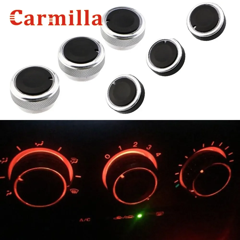 Carmilla-3pcs-Aluminum-Alloy-Car-Air-Conditioning-Knobs-Ac-Knob-Heat ...