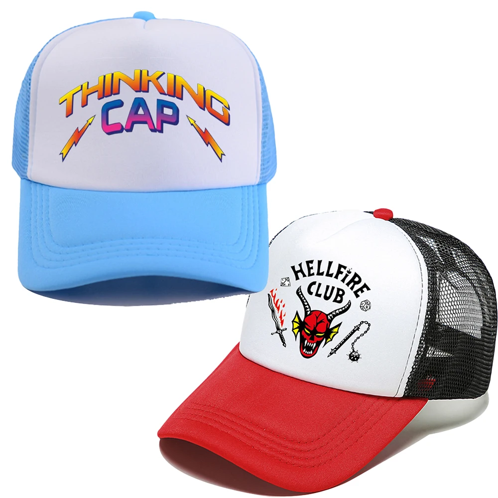 Stranger Things Cap Men Women Dustin The Same Peaked Caps Trucker Hat ...