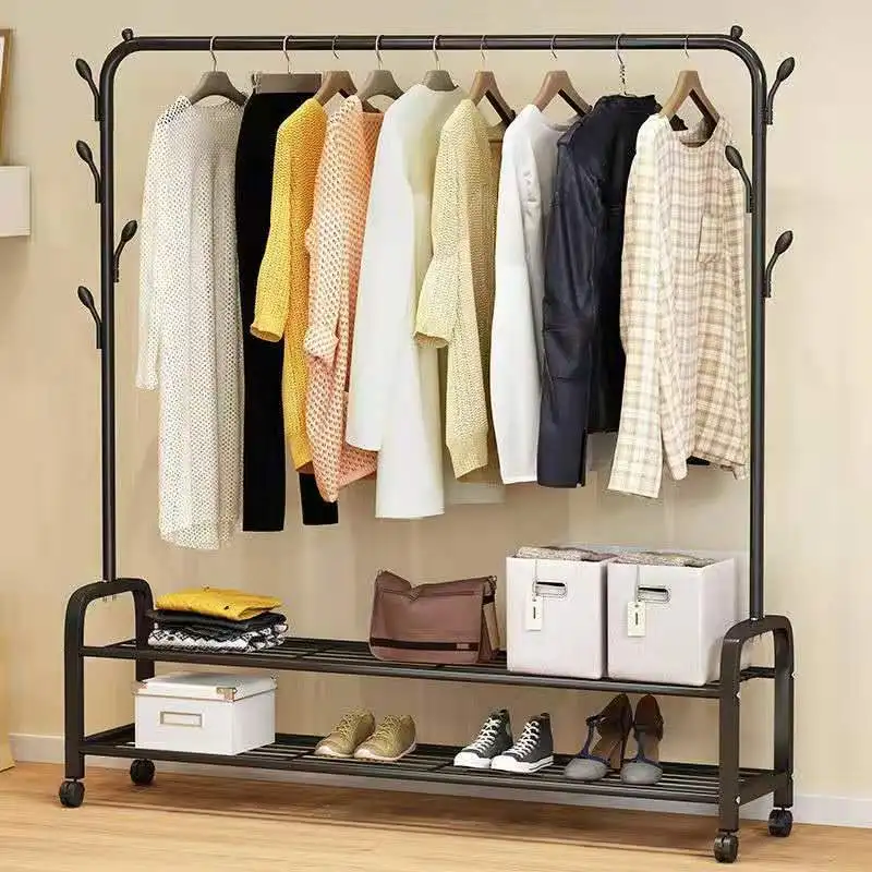 Clothes-Hanger-Floor-Coat-Rack-Indoor-Simple-Floor-Hanger-Home-Bedroom ...