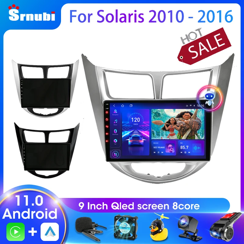 Srnubi reproductor Multimedia con Android 11 y navegación GPS para Hyundai, autorradio 2DIN con ...