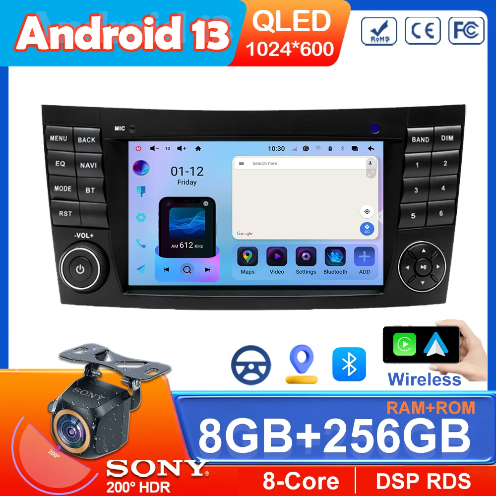 Android-Car-Radio-For-Mercedes-Benz-E-class-W211-E200-E220-E300-E350 ...