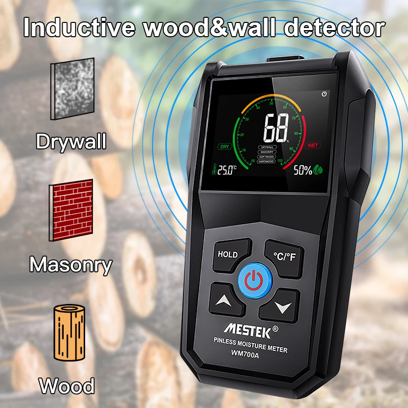 Mestek-Full-Angle-Inductive-Timber-Damp-Detector-Pinless-Wall-Material ...