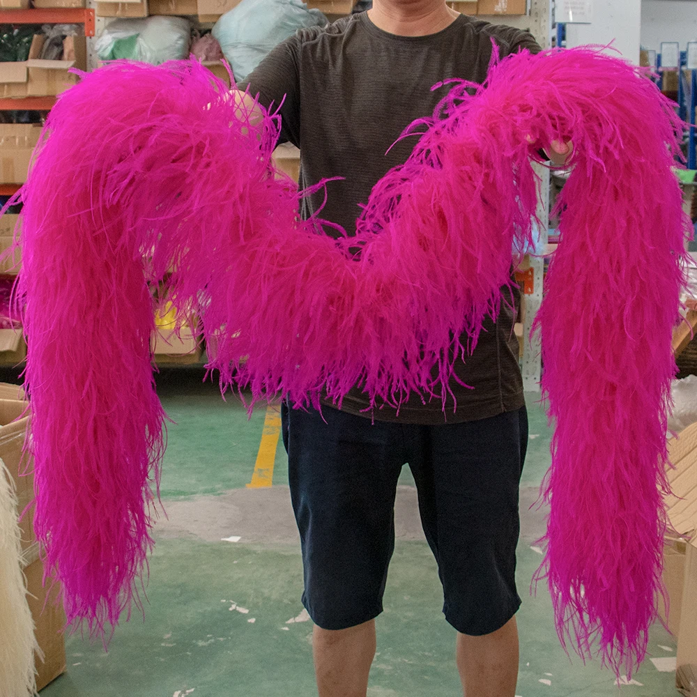 3-Meters-Natural-Ostrich-Feathers-boa-1-to-20Ply-Fluffy-Ostrich-plumas ...