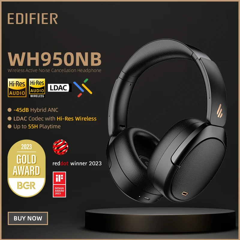 Edifier-WH950NB-Active-Noise-Cancelling-Wireless-Headphones-Bluetooth-5 ...