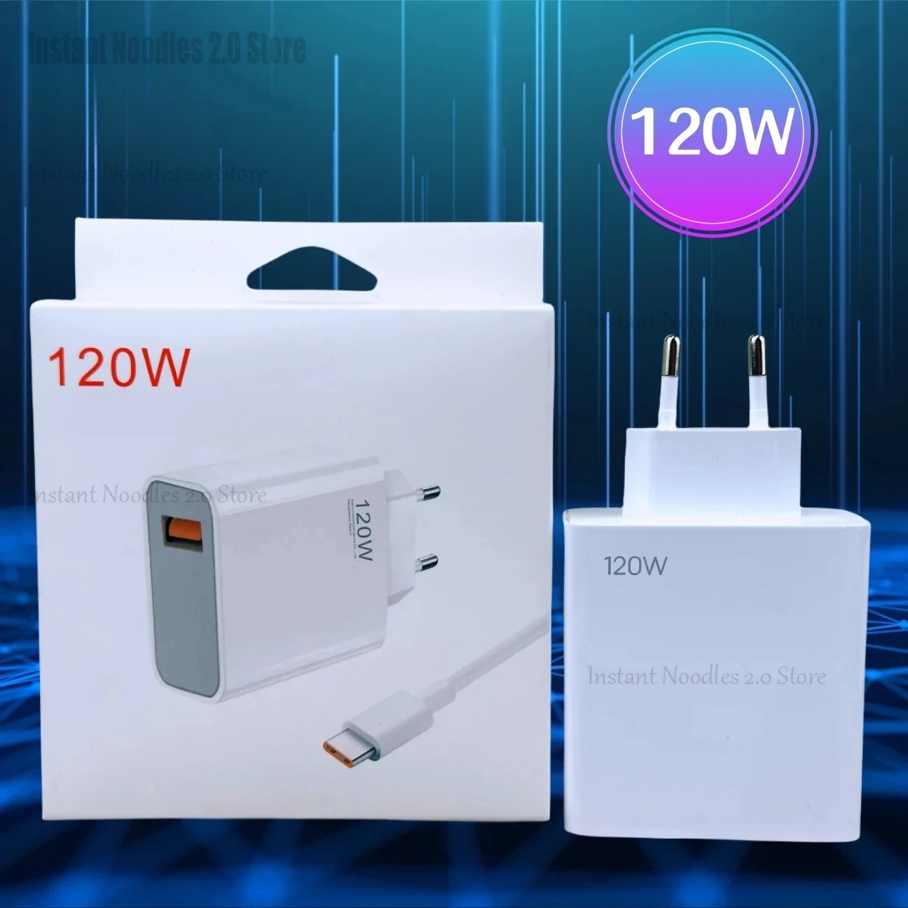 Original Charger Turbo Fast Charge 120W EU Works with numerous models ...