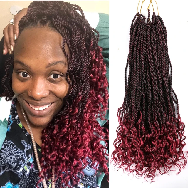 Senegalese Twists With Wavy Ends