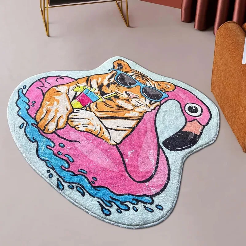 Funny-Children-Room-Cute-Padded-Cashmere-Carpet-Dinosaur-Shark-Bedside ...