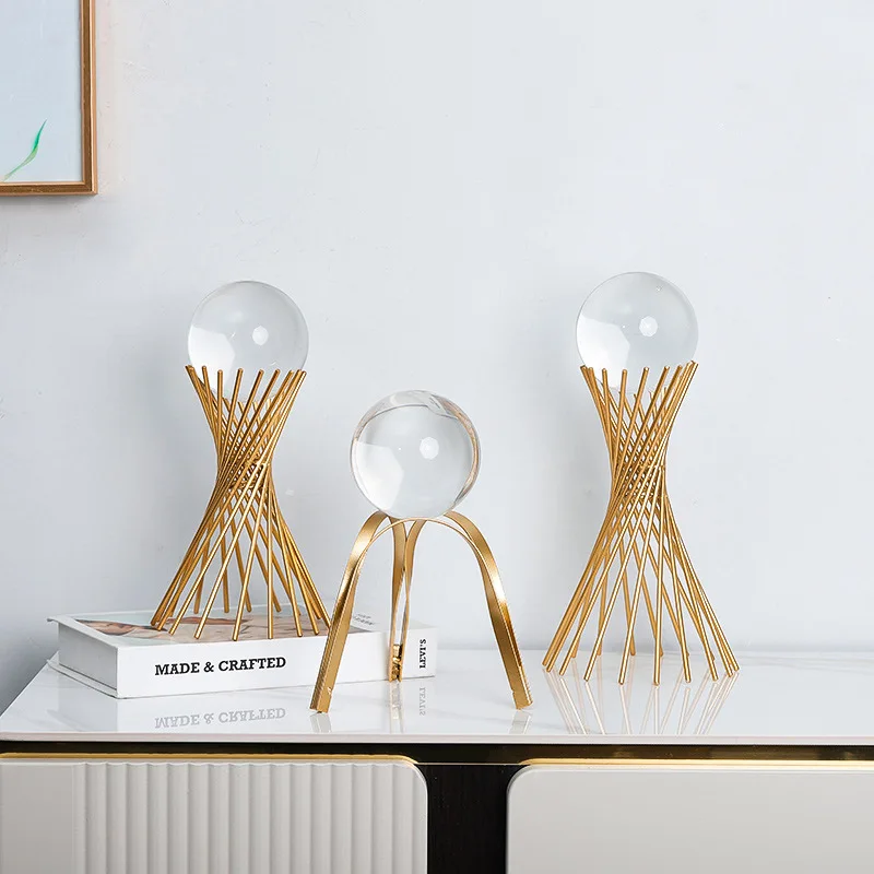 Nordic-Light-Luxury-Crystal-Ball-Ornaments-Creative-Home-Model-Room ...
