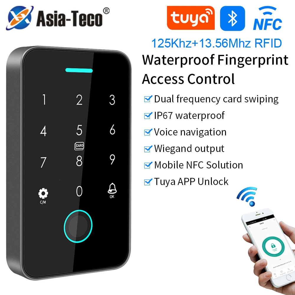 Dual-RFID-125Khz-13-56MHz-NFC-Tuya-Outdoor-Fingerprint-Access-Control ...