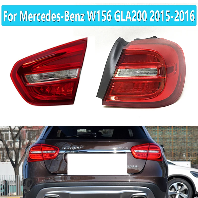 ไฟท้ายรถยนต์สำหรับ Mercedes Benz GLA200 W156 2015 2016ไฟท้ายหลังรถถอย ...