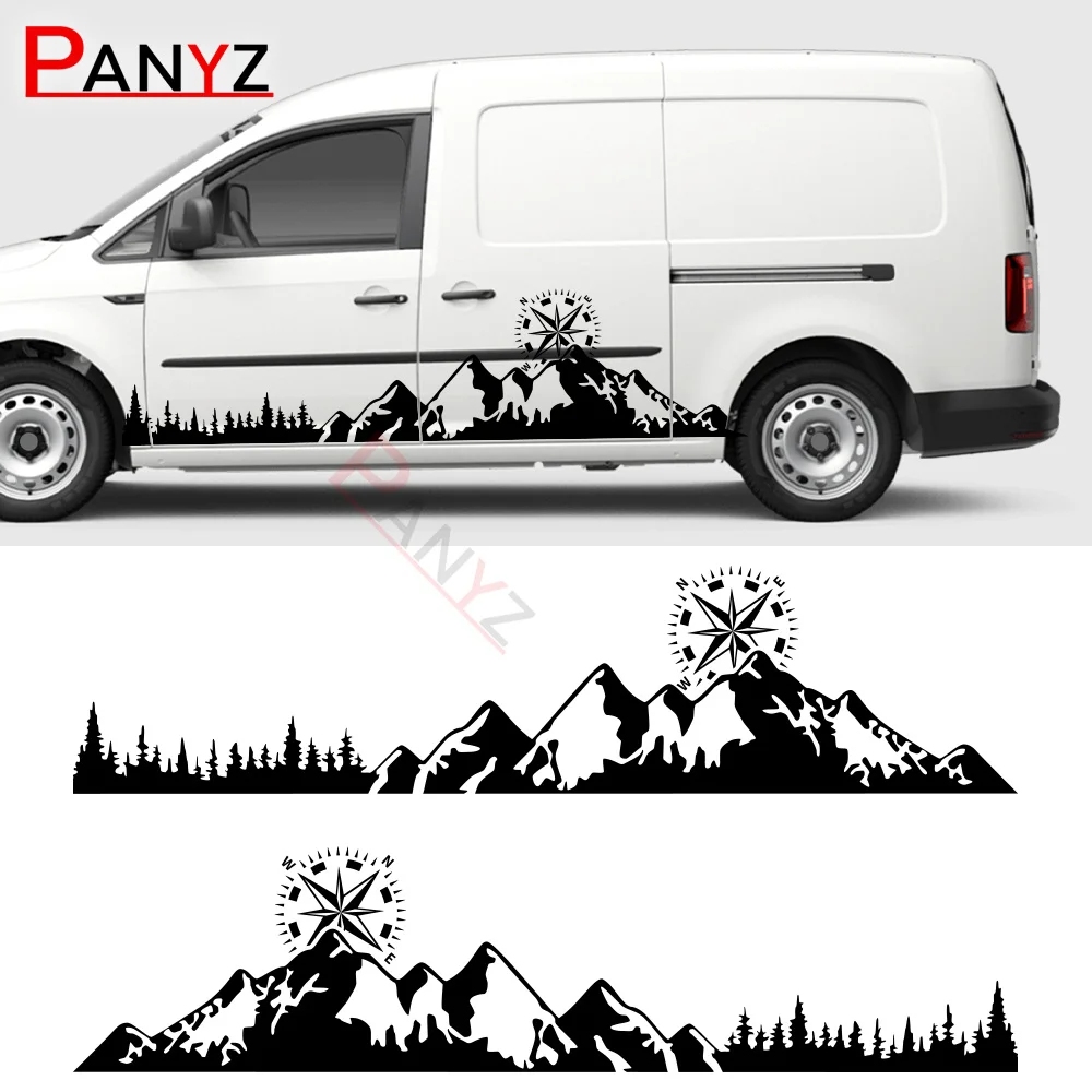 2PCS Car Stickers For Volkswagen VW Caddy MK1 MK2 MK3 MK4 4 3 2 Maxi ...