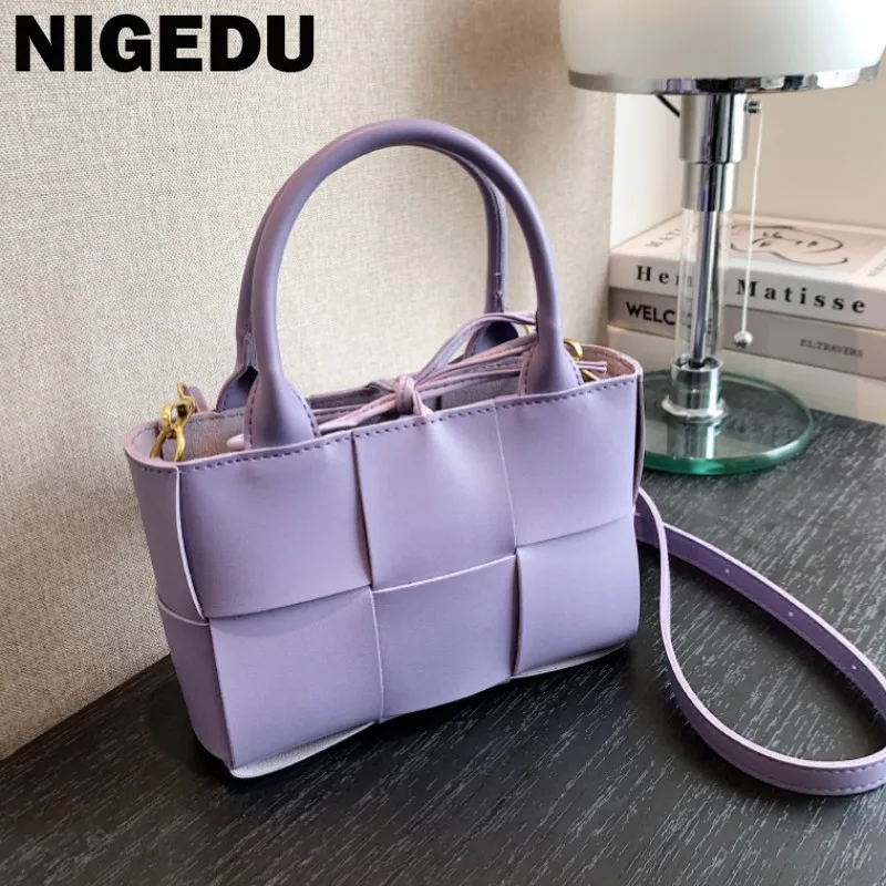 Fashion weave women handbag and purse Luxury Designer Lady Shoulder ...