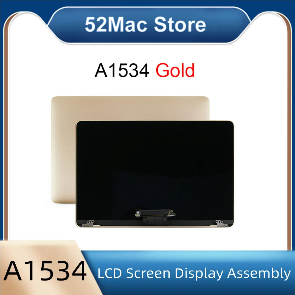 New!!! Gold Golden Color A1534 Lcd Screen Display Assembly For Macbook ...