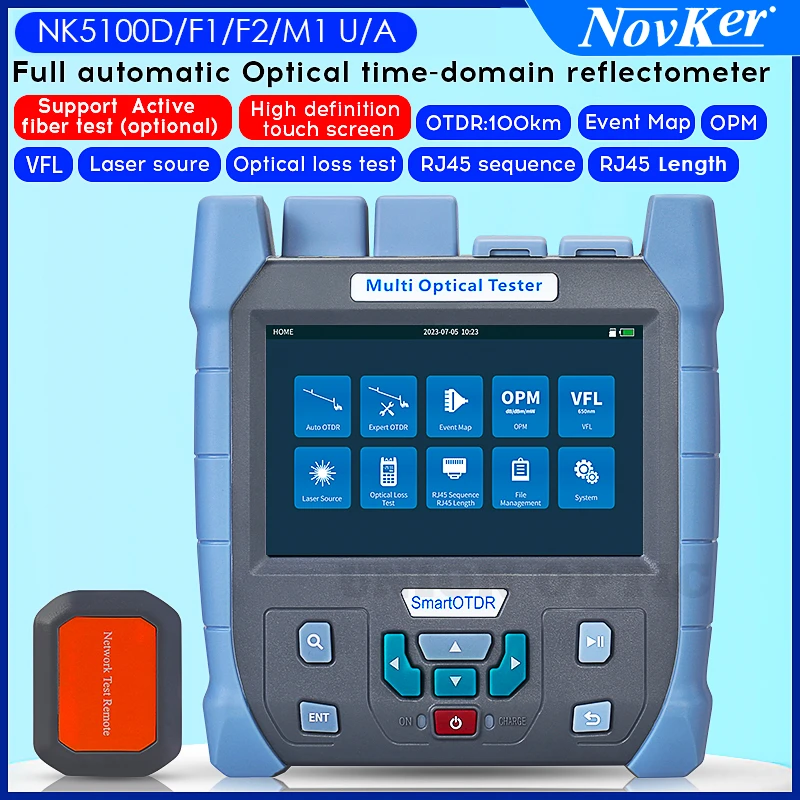 NOVKER-Mini-OTDR-NK5100-SM-MM-22-24dB-Fiber-Optic-Reflectometer-Touch ...