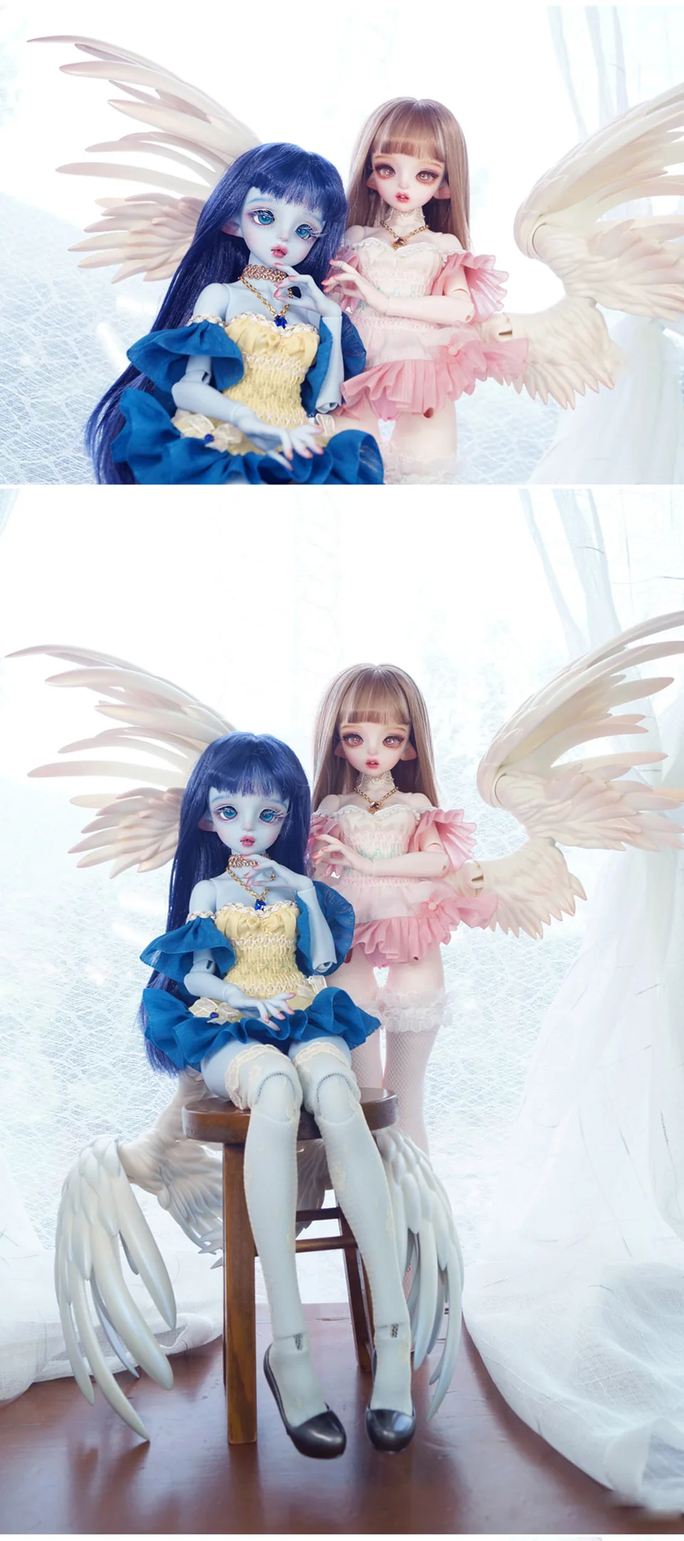 BJD Doll 1/4 Pegasus Series Ardour Style Big Eyes Jointed Movable Resin ...
