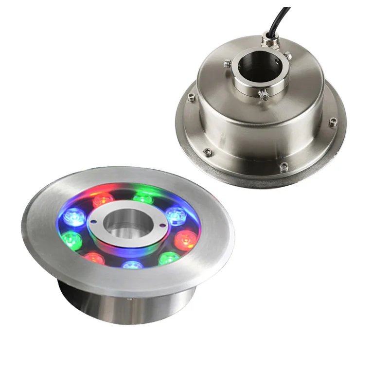 LED Ring Fountain Light - Submersible Light, IP68 Waterproof Recessed ...