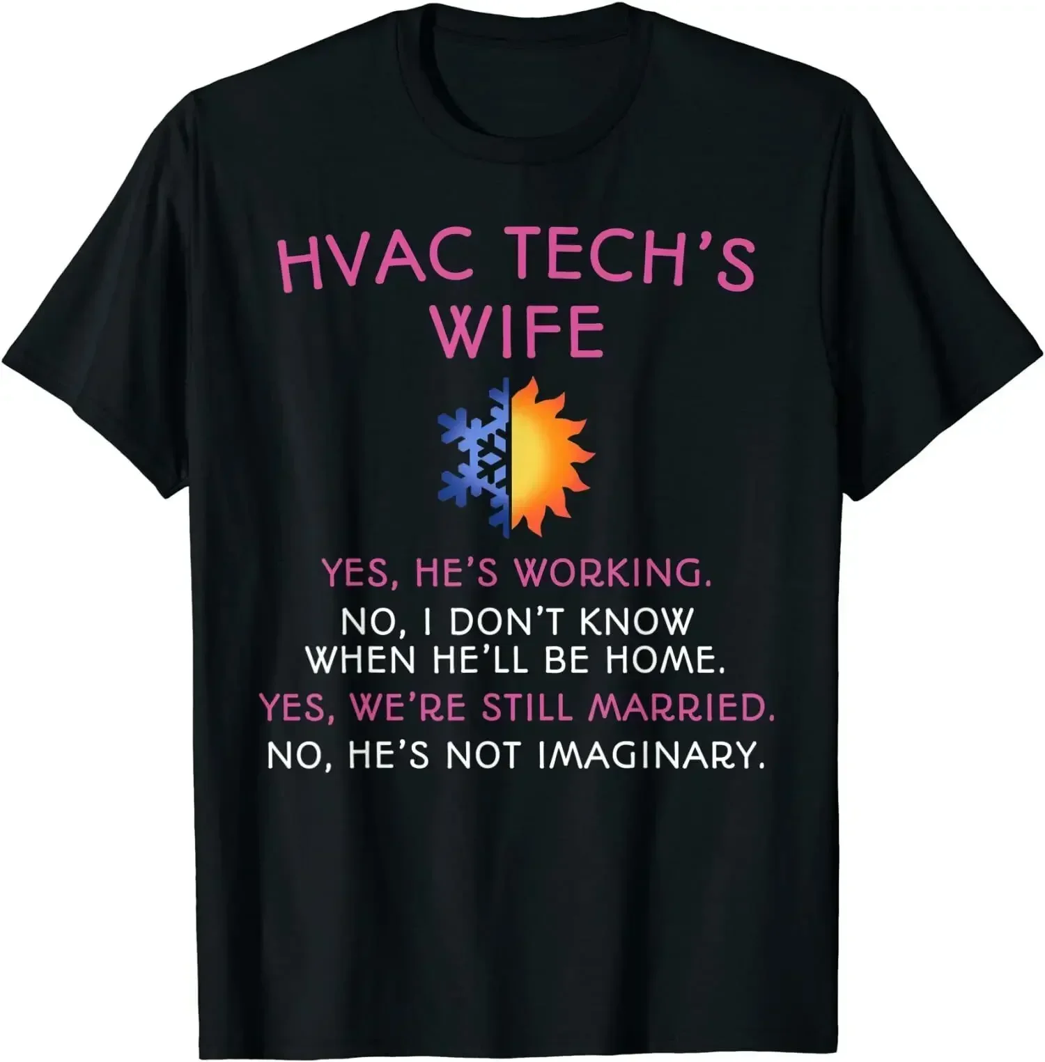 HVAC-Tech-Wife-Shirt-Technicians-O-Neck-Cotton-T-Men-Casual-Short ...