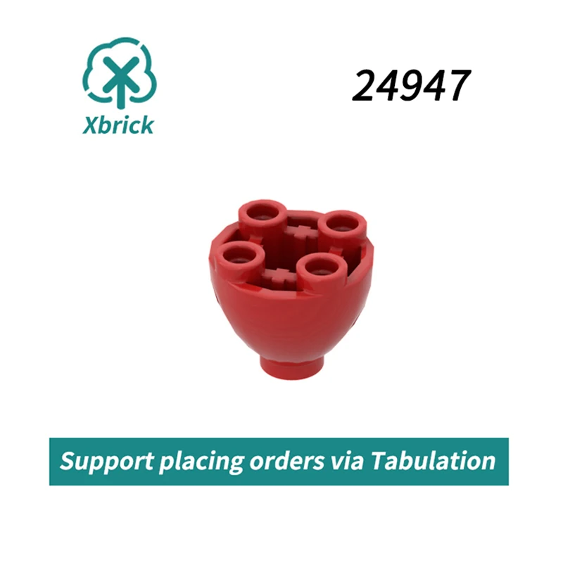 10Pcs/Lot Xbrick 24947 Round2x2 Dome Bottom with Studs Building Block ...