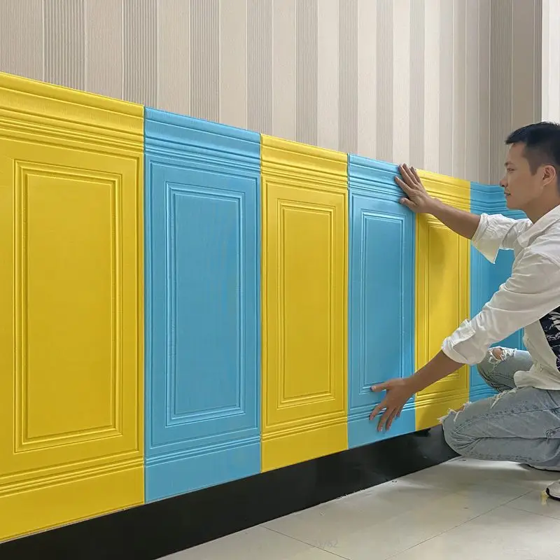 10PCS-3D-Stereoscopic-Wall-Stickers-Wainscoting-Crashproof-Soft ...