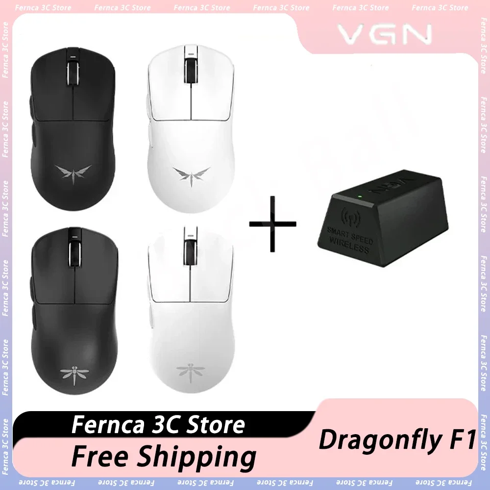 VGN-Dragonfly-F1-Mouse-Dual-Mode-Wireless-4K-PAW-3395-Sensor-Gaming ...