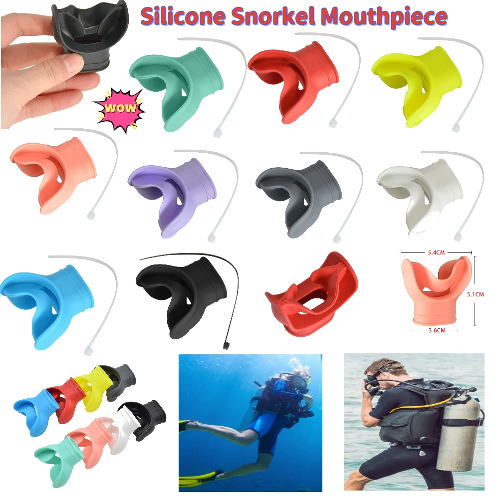 1pcs Silicone Scuba Diving Mouthpiece Scuba Moldable Bite Mouthpiece ...