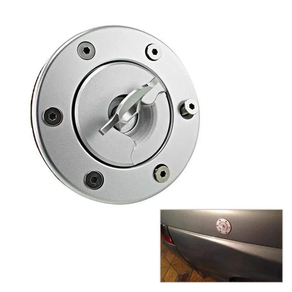 Universal Fuel Filler Neck Up Gas Cap Flush Mount New Aluminum Alloy ...