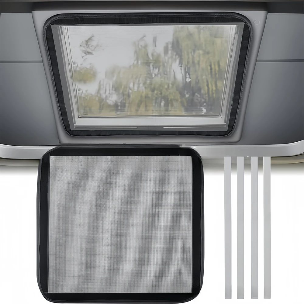 1PCS Roof Vent Insect Screen Mesh RV Skylight Window Screen Shade Mesh ...