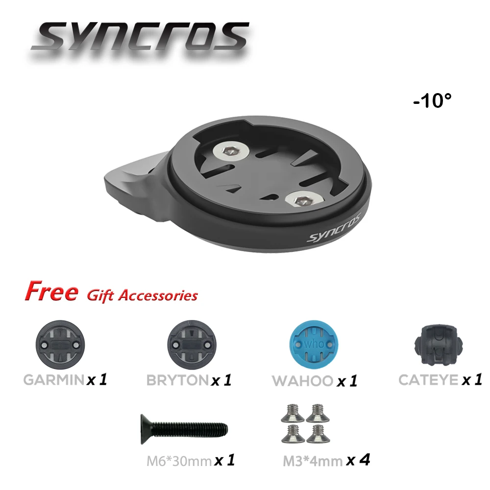 SYNCROS-Bicycle-Computer-Support-Aluminum-Cap-Integration-Holder-For-Garmin-Wahoo-Bryton-Fraser ...