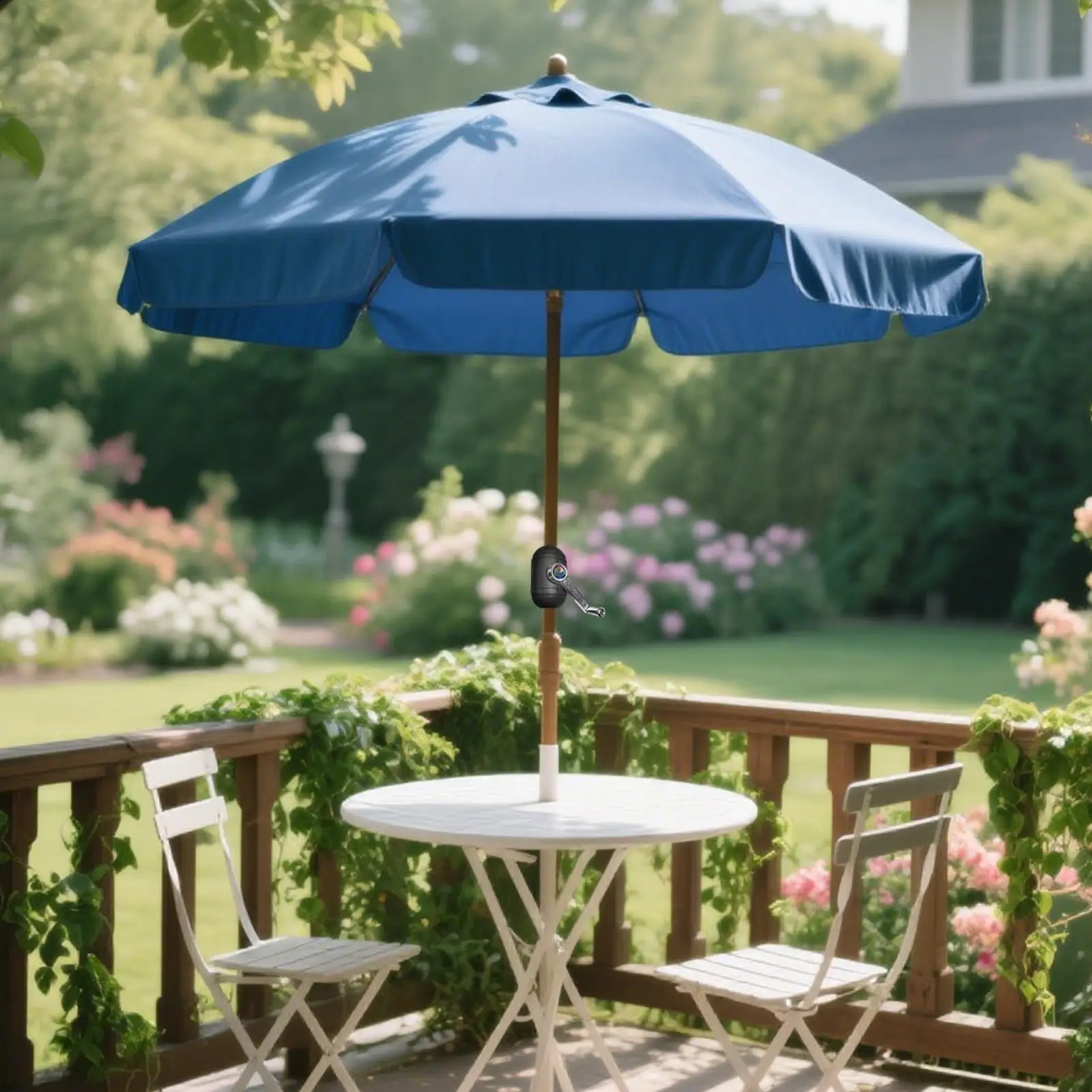 Patio Umbrella Parts Replacement Garden Parasol Parts Hand Cranked Long ...