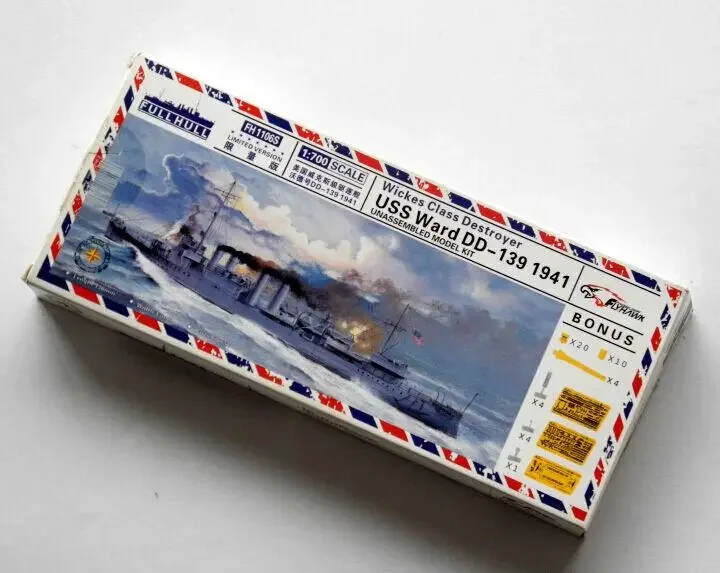 Flyhawk 1106S 1/700 USS Destroyer Ward DD-139 1941 Deluxe Edition top ...