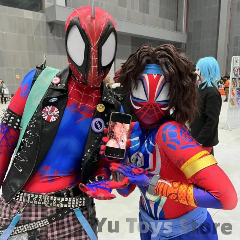 2024 Spider Pavitr Prabhakar Cosplay Costume India Mask Across Verse ...