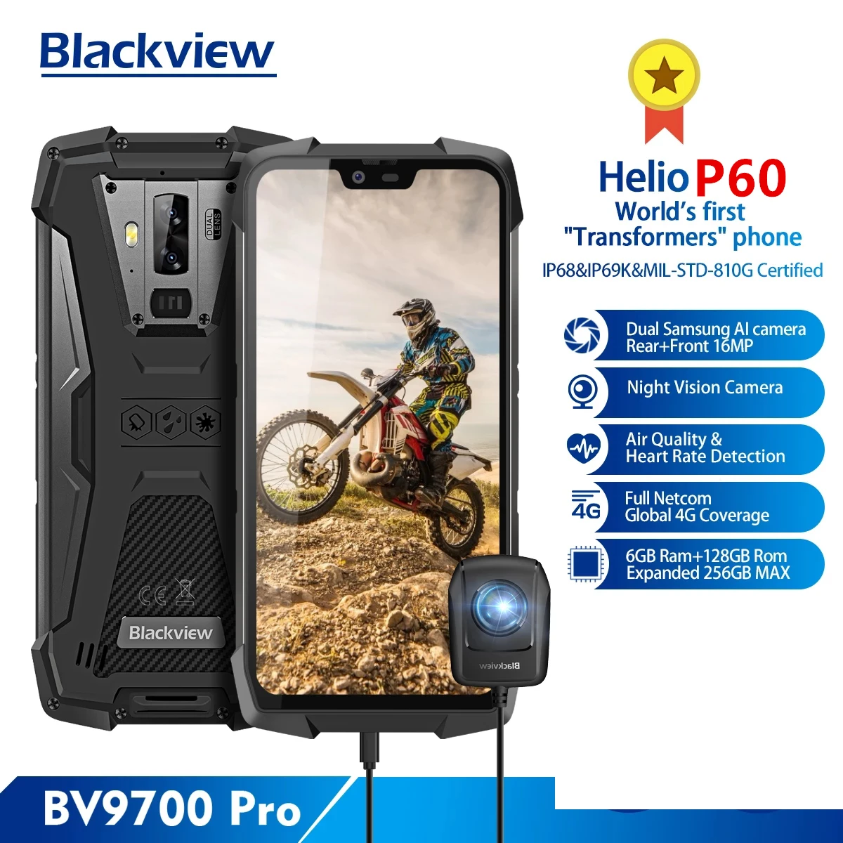Blackview-BV9700-Pro-IP68-IP69K-Robusto-Telefone-M-vel-Helio-P60-Octa-n ...