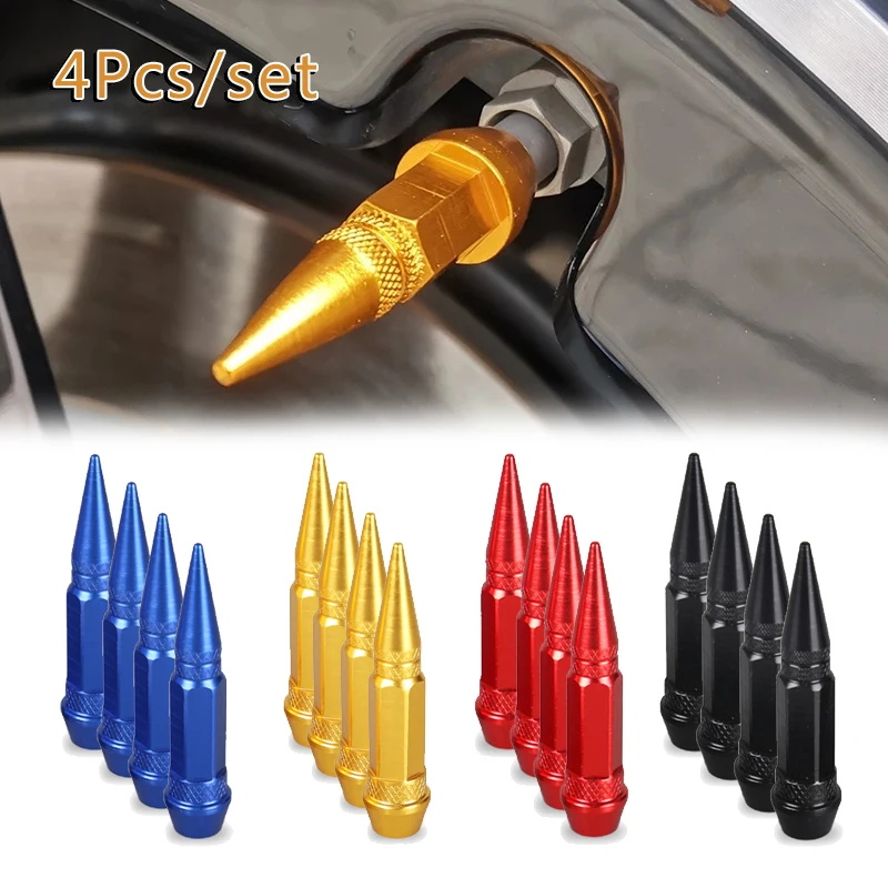 4Pcs-Bullet-Valve-Caps-Car-Motorcycle-Wheel-Tire-Valve-Caps-Dustproof ...