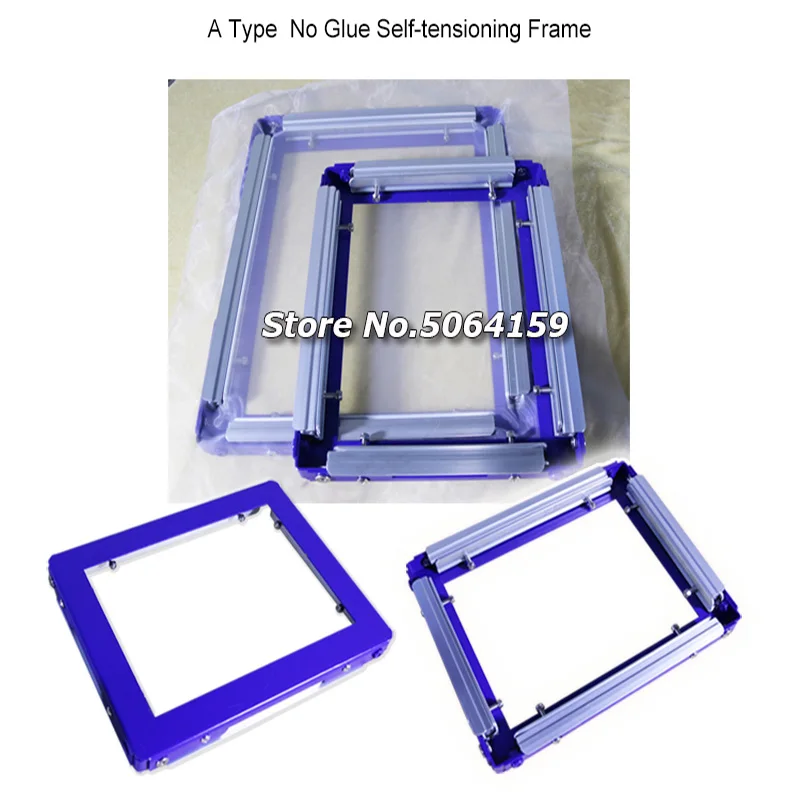 Screen-Frame-Mesh-Silk-Screen-Printing-Mesh-Stretching-Frame-Glue-Free ...