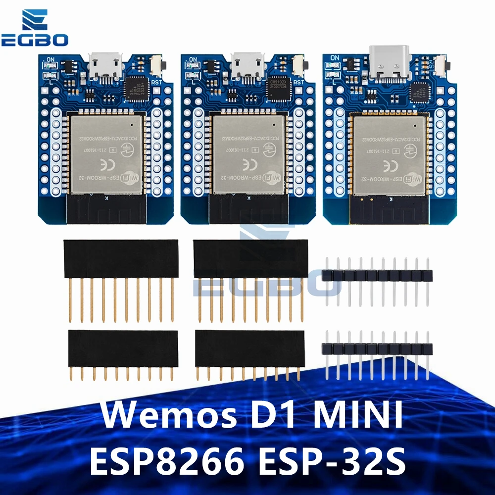 For-Wemos-D1-MINI-ESP8266-ESP32-ESP-32S-WIFI-Bluetooth-CP2104-ch9102-Development-Board-Module ...
