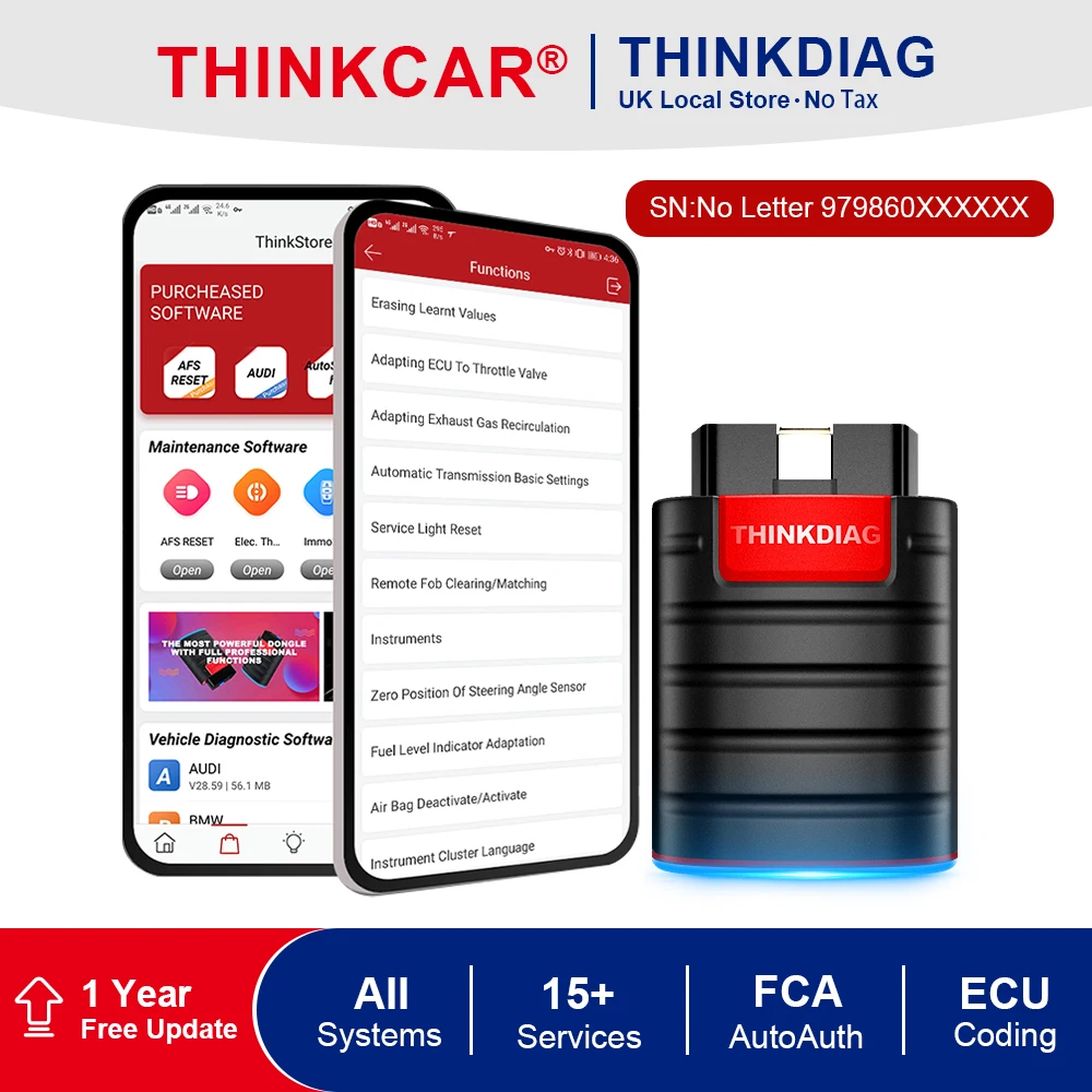 Thinkdiag Hot Version OBD2 Car Diagnostic Tools With Full System 16 ...