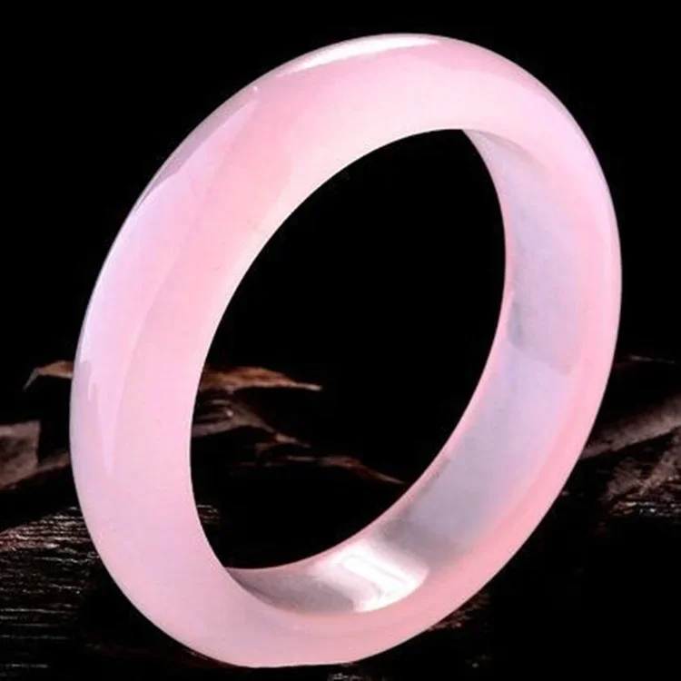 Genuine-Natural-Pink-Jade-Bangle-Bracelet-Fashion-Charm-Jewellery ...
