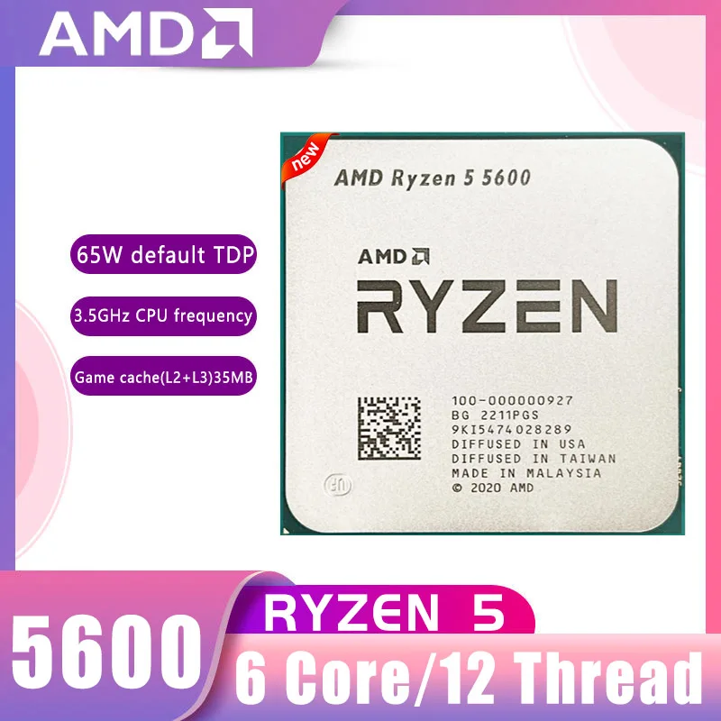 Processador-AMD-Ryzen-5-5600-PC-Gamer-CPU-R5-5600-65W-DDR4-Acess-rios ...