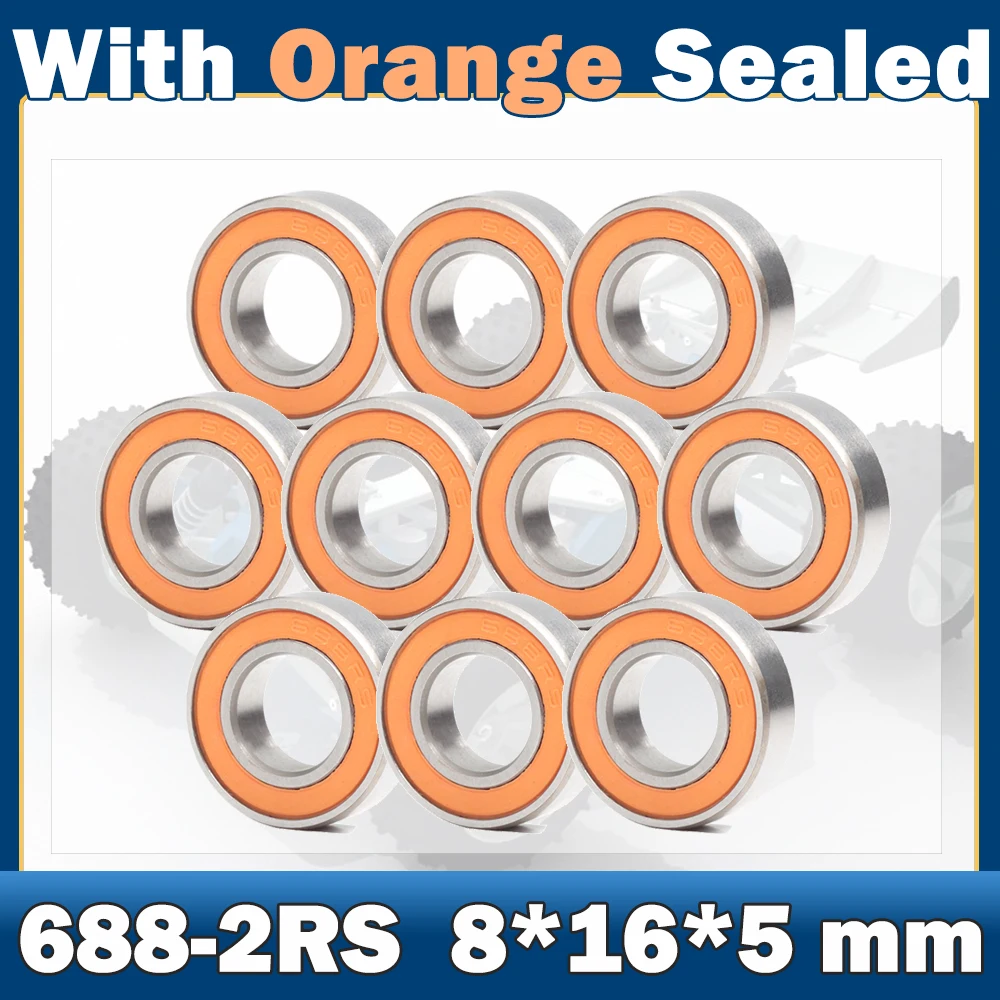 688-2RS-Bearing-ABEC-7-10-PCS-8-16-5-mm-Miniature-688RS-Ball-Bearings ...