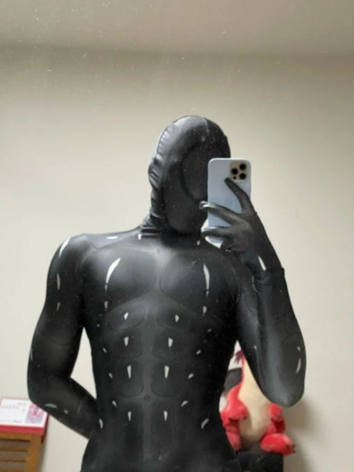 3d Print High Quality Black Monster Suit Zentai Spandex Muscle Cosplay ...