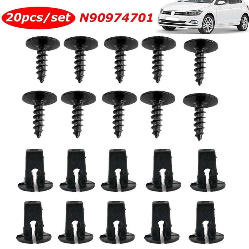 20pcs N90974701 Engine Cover Undertray Splashguard Wheel Arch Torx ...